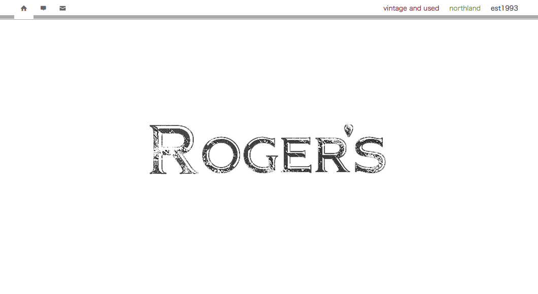 ROGER’S – Clothing Stores | サイト制作例 | web.contempo.jp